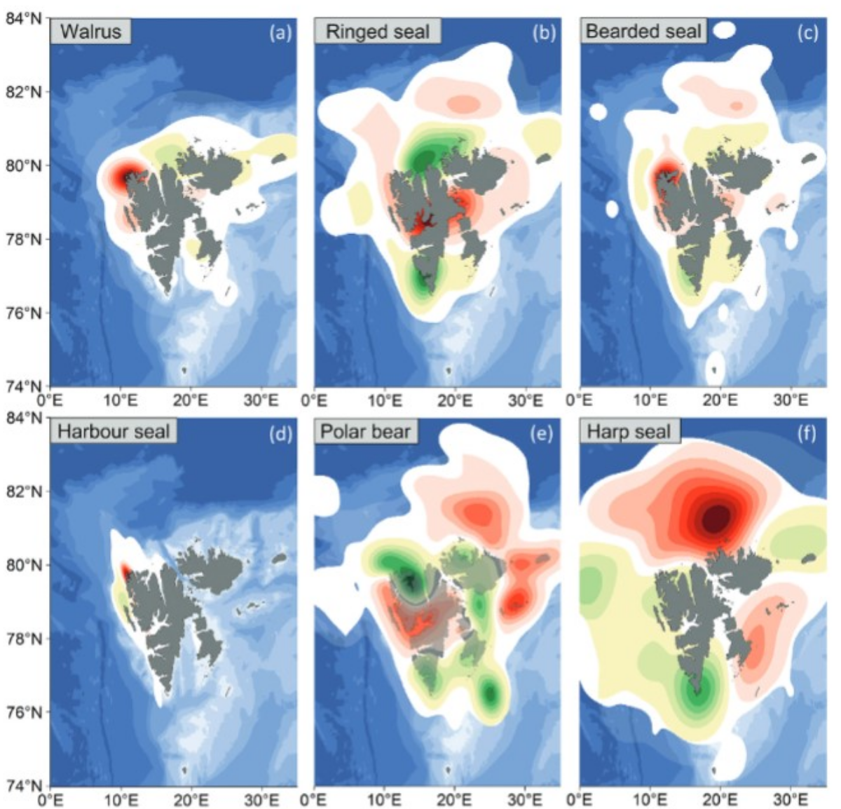 Distribution and habitat characteristics of pinnipeds and polar bears ...